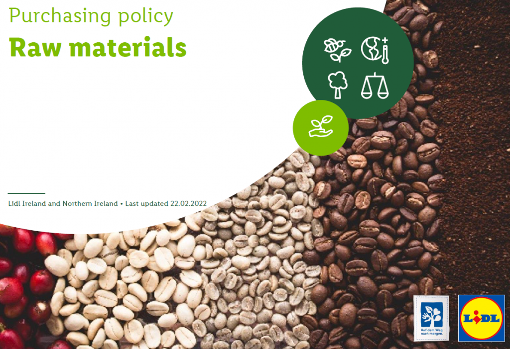 Position Paper on the Sustainable Sourcing of Raw Materials - Lidl